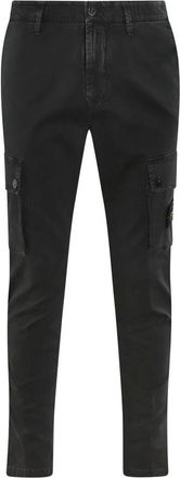 Stone Island Homme, Pantalons, Noir, Taille: W30 Pantalon Slim-fit