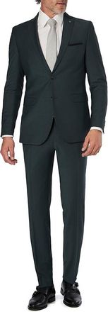 CG - Club of Gents Herren Anzug grün Wolle