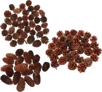 SOLUSTRE 120 St&uuml;ck Teiliges Mini-tannenzapfen Basteln Nat&uuml;rliche Robuste Kiefernzapfen als Vasenf&uuml;llung Rustikale Zapfen f&uuml;r Weihnachtsdeko Kr&auml;nze und Partydek
