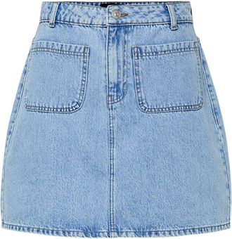Pieces Female Jeansrock PCSKY HW MINI