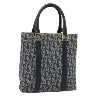 Dior Pre-owned Trotter Canvas Hand Bag - - Pre-owned - Damen - Blau - ONE SIZE