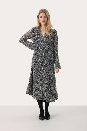 Part Two Kleid Relaxed fit Dark Navy Mini Flower dark blue