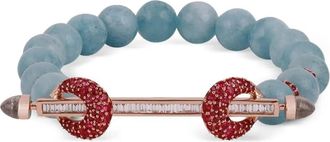 Ananya bracelet en or rose 18 ct et pierres variées