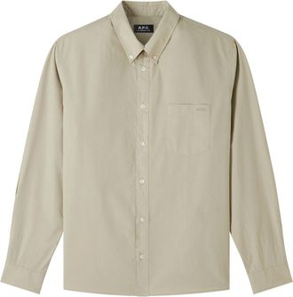 A.P.C. Chemise Edouard Logo Coton Bio A.P.C