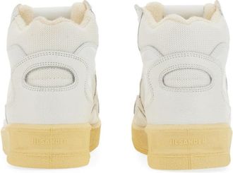 Jil Sander Leather High-Top Sneakers - White