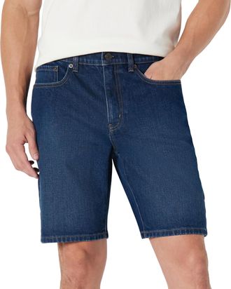 Amazon Essentials Herren Herren-Jeans-Shorts, schwer, Stretch, gerade Passform, Dark Midnight Wash, 30W