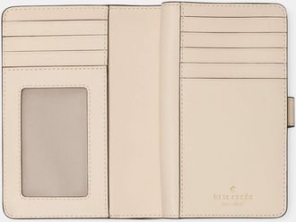 Kate Spade New York Kate Spade Spade Flower Klapp-Portemonnaie, Mittelgro&szlig; f&uuml;r Frauen in Dunkles Beige Mondstaub | PVC