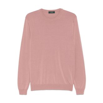 Zanone Baumwoll-Cr&ecirc;pe-Pullover mit Rundhalsausschnitt - - Knitwear - Herren - Rosa - XL
