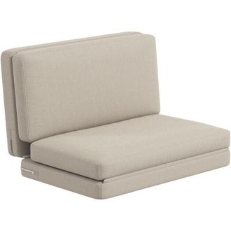 HOMCOM Bodensofa 3-in-1 Klappbar Schlafsofa Bodensessel mit Samtoptik, Gepolstert Sofabett bis 240 kg belastbar f&uuml;r Schlafzimmer, Wohnzimmer, Beige - Homcom