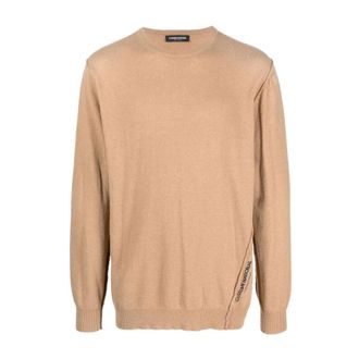 Costume National M240 Pullover Rundhals - - Knitwear - Herren - Braun - XL