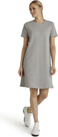 Falke Damen Kleid Basic Light Sweat Dress W Dr Baumwolle weich bequem l&auml;ssig komfortable Passform 1 St&uuml;ck, Grau Grey-Heather 3757, M