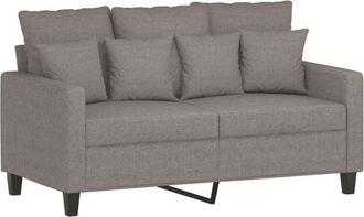 vidaXL 2-Sitzer-Sofa Taupe 120 cm Stoff Vidaxl