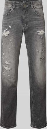 Replay Straight Fit Jeans im Used-Look Modell Grover