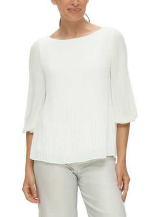 s.Oliver Black Label Klassische Bluse mit Plisseefalten
