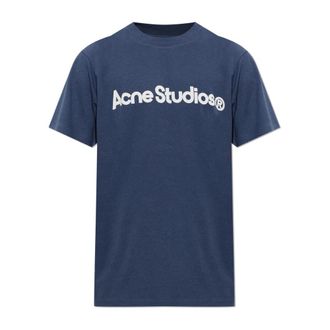 Acne Studios Graphic T-shirt - - Tops - Herren - Blau - M/L
