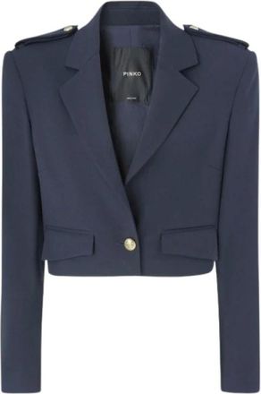 Pinko Pinko, Femme, Vestes, Bleu, Taille: 38 FR Blazers