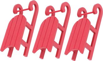 Valiclud 3stücke Mini-weihnachtsschlitten Aus Holz Tischdeko Schlitten Weihnachtsdeko Für Zuhause DIY-schlittenornament Kleine Weihnachtsdekorationen