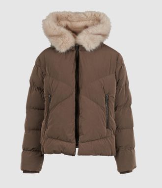 BLONDE No.8 Veste Doudoune Snow 316 Taupe