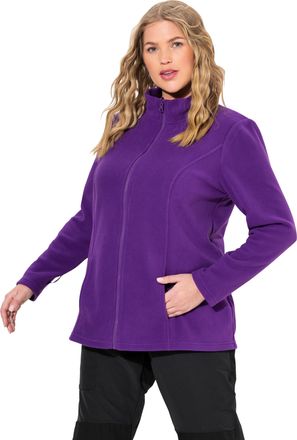 Ulla Popken Damen große Größen Übergrößen Plus Size Fleecejacke, Baukastensystem, Innenjacke, Stehkragen