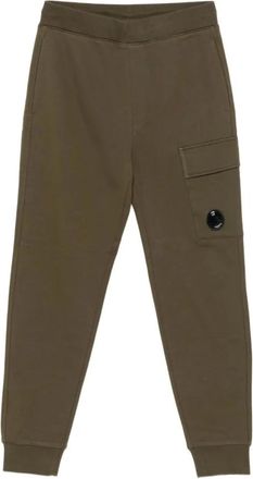 C.P. Company C.p. Company, Homme, Pantalons, Vert, Taille: XS Pantalon de jogging &agrave; verre de lunettes signature