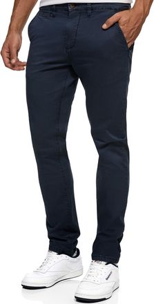 Indicode Herren INGeoport Chinohose aus 98% Baumwolle | Herrenhose Chino f&uuml;r M&auml;nner Navy, 32/32