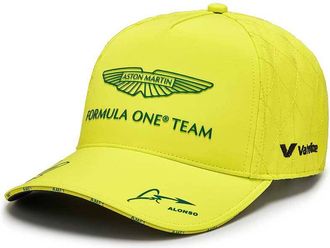 Aston Martin F1 Fernando Alonso Kappe 2024 - Unisex - Limette - Einheitsgr&ouml;&szlig;e