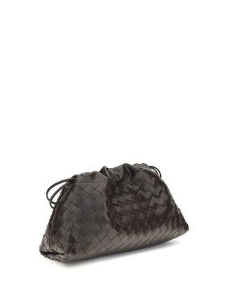 Bottega Veneta Womens Drawstring Pouch Fondant-M Brass Leather Calf Wallets & Purses