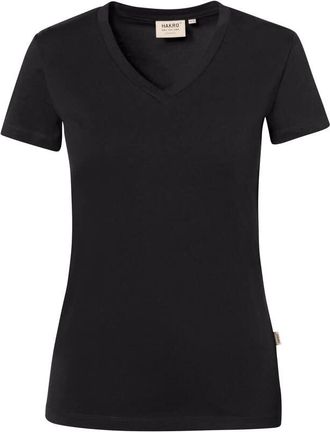 HAKRO Hakro Damen-V-Shirt Stretch, HK172-schwarz, 3XL