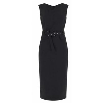 Pinko Pinko, Femme, Robes, Noir, Taille: 42 FR Robe Midi Acalypha