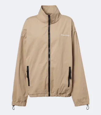 Miu Miu Veste en gabardine de coton