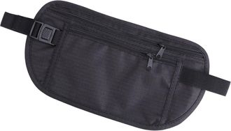 Cabilock Ultraschlanke Verstellbare Reise hüfttasche mit Diebstahlschutz Elastischem Gürtel und Atmungsaktivem Mesh rücken für Handy Geldbörse und Schlüssel zu