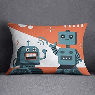 Questo Casa Dekorativer Kissenbezug, Kissenbezug, Heimdekoration, für Sofa, Café, Größe: 35 x 50 cm, entworfen und hergestellt in der Türkiye