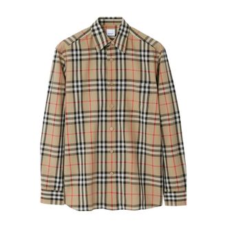 Burberry Homme, Chemises, Beige, Taille: L Chemise en coton