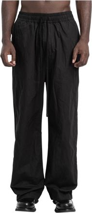 Thom Krom Homme, Pantalons, Noir, Taille: XL Mp19 Pantalon Large &agrave; Cordon de Serrage