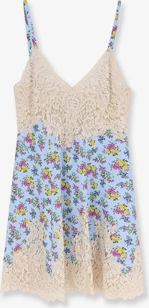Dolce & Gabbana Silk blend dress with a Mazzolini di fiori print - DOLCE & GABBANA - gender_Woman