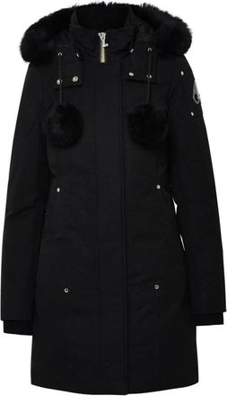 Moose Knuckles Femme, Vestes, Noir, Taille: 42 FR Parka Stirling Slim Fit en Coton Noir