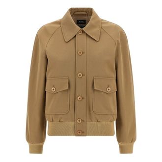 A.P.C. A.p.c., Femme, Vestes, Beige, Taille: 38 FR Vestes