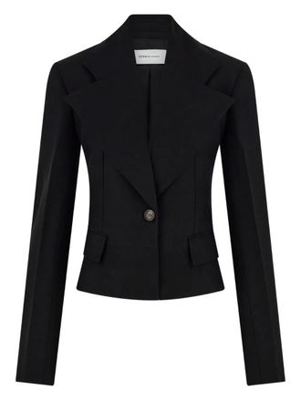 Ferragamo Cropped-Blazer - Schwarz