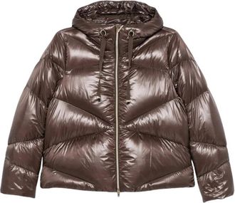Herno Ultraleichte gesteppte Daunenjacke - - Jackets - Damen - Braun - 2XL