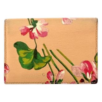 Gucci Porte-cartes Pre-owned - Femme - Pre-owned - Beige - Taille: ONE Size