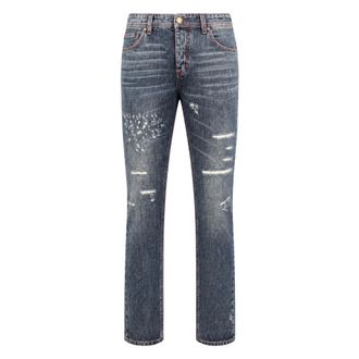 Philipp Plein Jean Coupe Super Droite - Homme - Jeans - Bleu - Taille: W36