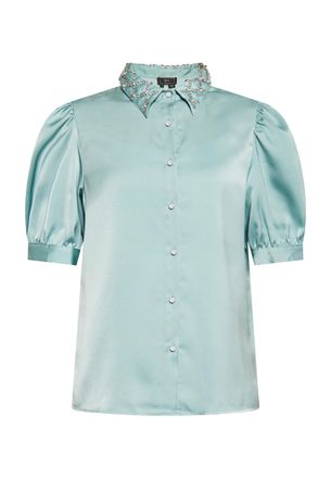 Faina Hemdbluse Damen Minze
