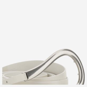 Bottega Veneta Womens Belt French Calf White Calfskin