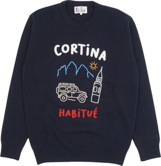 Saint Barth Homme, Pulls, Bleu, Taille: XL Heron Crewneck