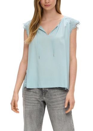 QS by s.Oliver Blusentop mit Broderie Anglaise