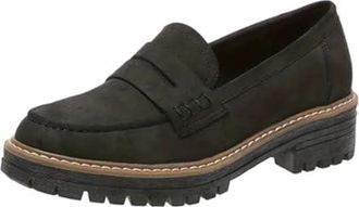 Generic Mocassins pour femme, semelle compens&eacute;e, large largeur, confortable, &agrave; enfiler, pour le travail, le bureau, les affaires, style d&eacute;contract&eacute;, chaussure