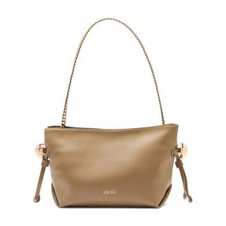 Liu Jo Femme, Sacs, Beige, Taille: ONE Size Twisted Chain Detail Shoulder Bag
