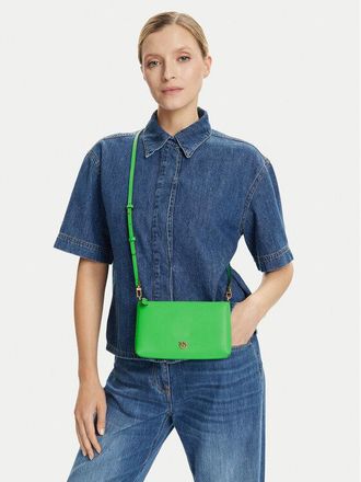 Pinko Handtasche Flat Horizontal Mini AI 25-26 104277 A0F1 Gr&uuml;n
