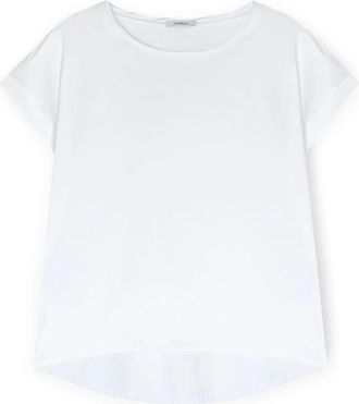 Motivi Femme, Tops, Blanc, Taille: 40 FR T-shirt bi-mati&egrave;re
