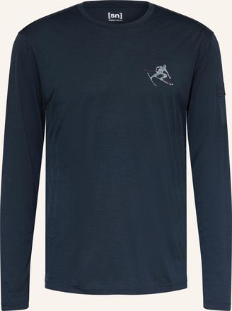 super.natural Longsleeve Toni Mit Merinowolle blau